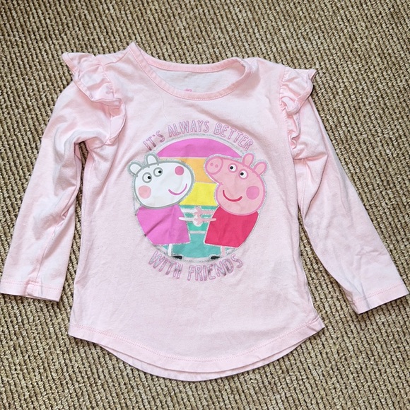 Peppa Pig | Shirts & Tops | Peppa Pig And Suzy Sheep Long Sleeve Pink ...